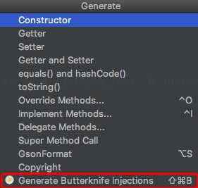butterknife - Android Studio插件 | 袁来的code空间